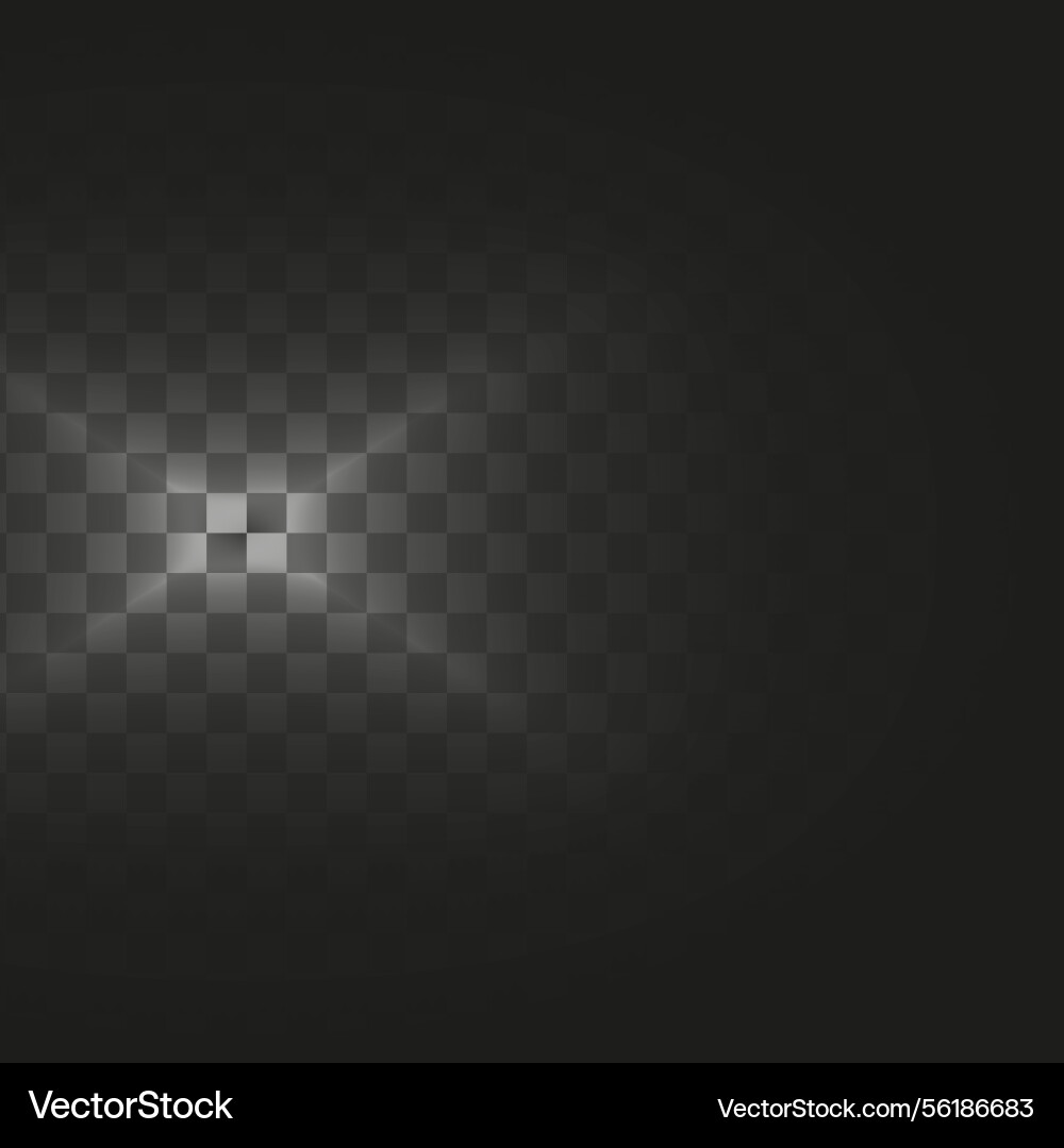 Side light cross faded glow overlay transparency Vector Image