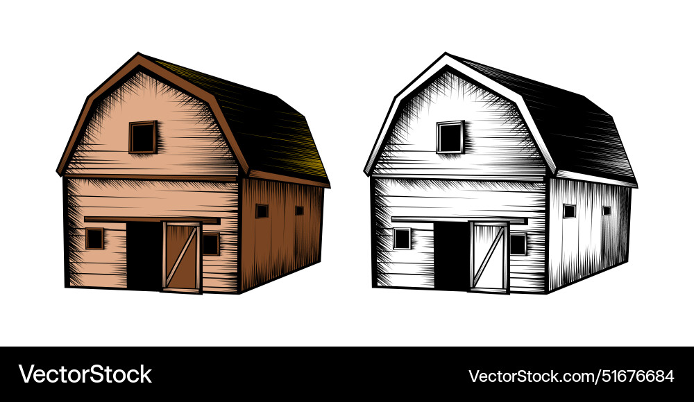 Barn design Royalty Free Vector Image - VectorStock