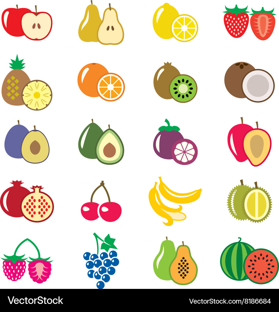 Fruits Royalty Free Vector Image - VectorStock