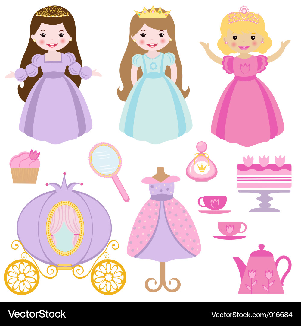 Princess Tea Party Vector Images (88)