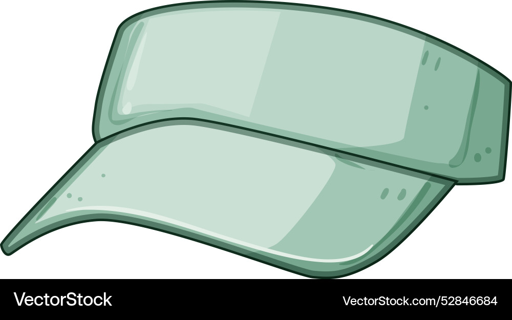 Sports visor cap cartoon Royalty Free Vector Image