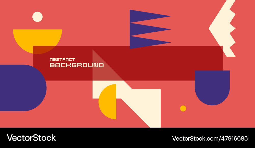 Composition with geometric shapes abstract Vector Image