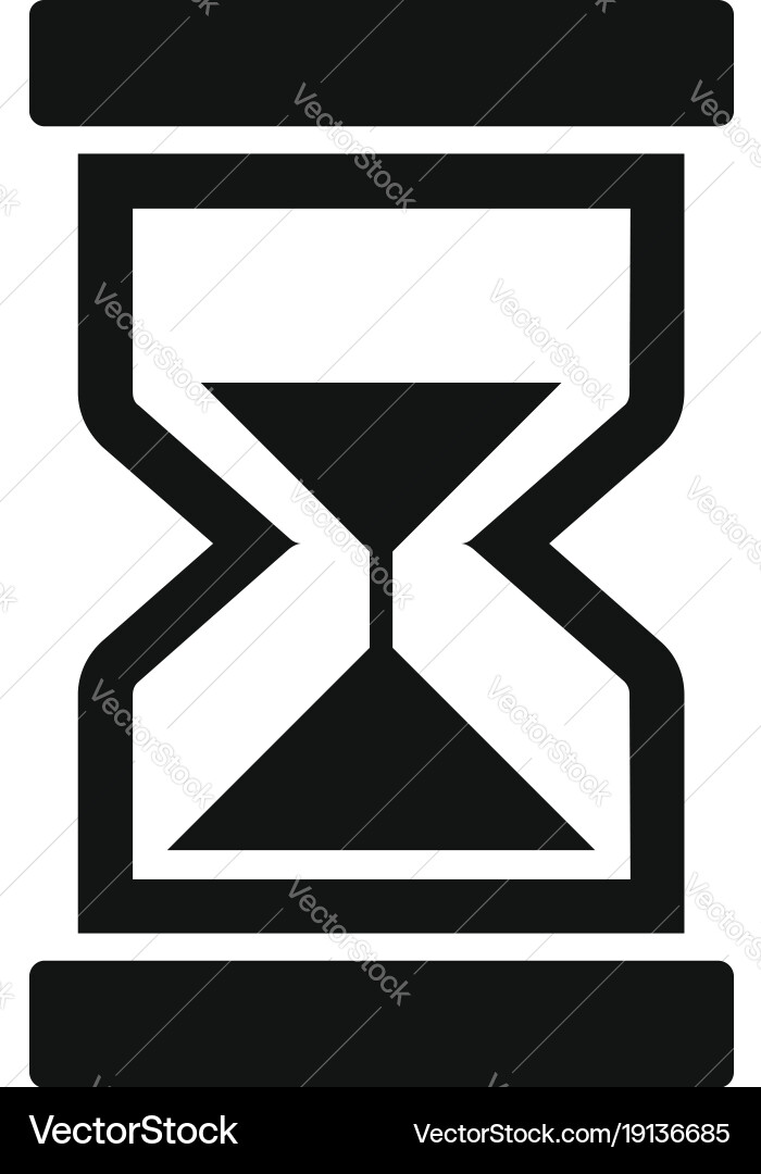 Cursor loading element icon simple black style Vector Image