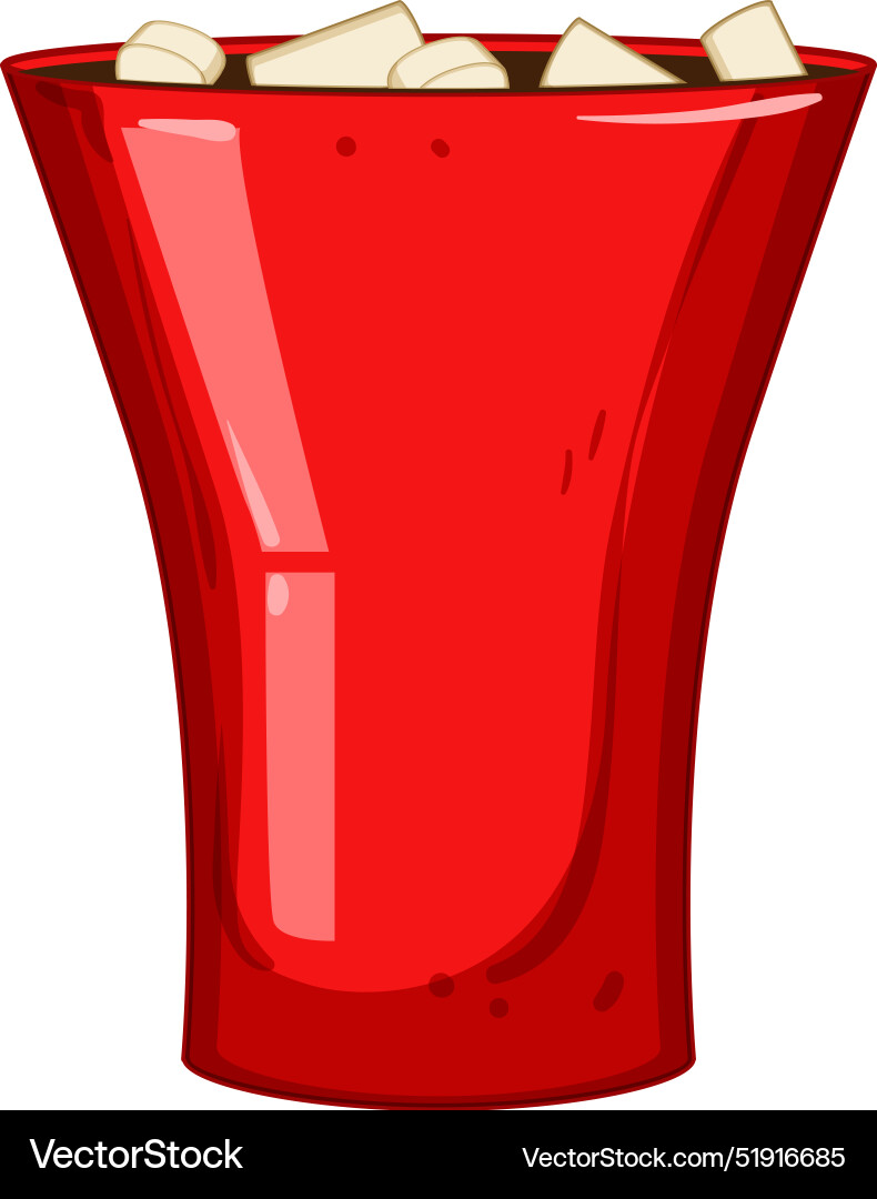 Mug marshmallow cup cartoon Royalty Free Vector Image