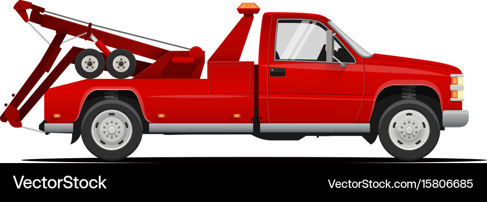 Tow truck Royalty Free Vector Image - VectorStock