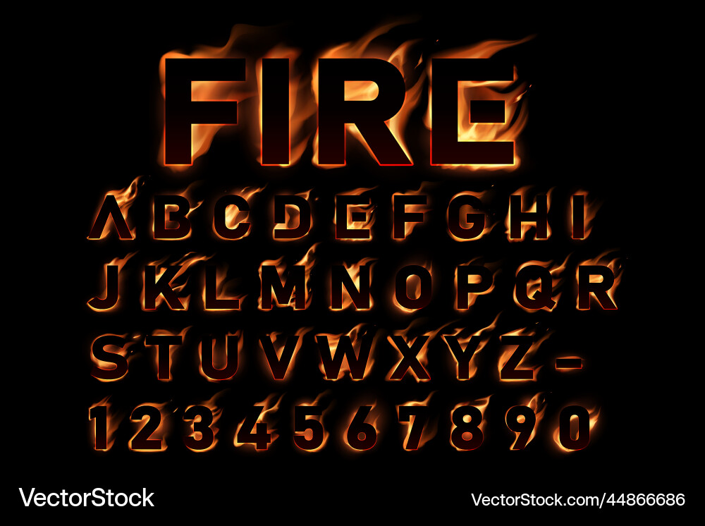 Fire Alphabet Letter a Vector Images (over 6,200)