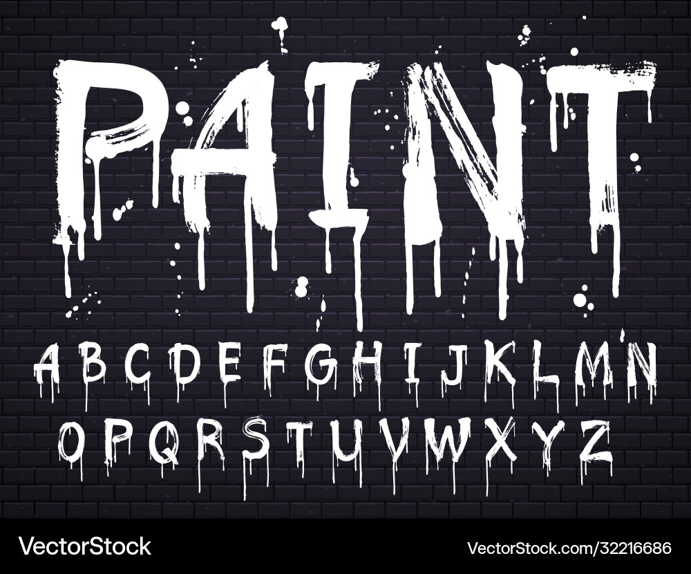 Splatter Font Vector Images (over 7,100)