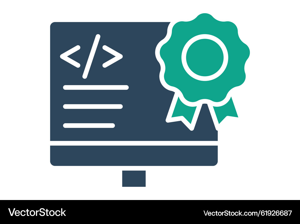Software License Icon – Royalty-Free Vector | VectorStock