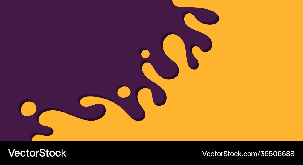 Abstract round fun shape design artwork yellow Vector Image