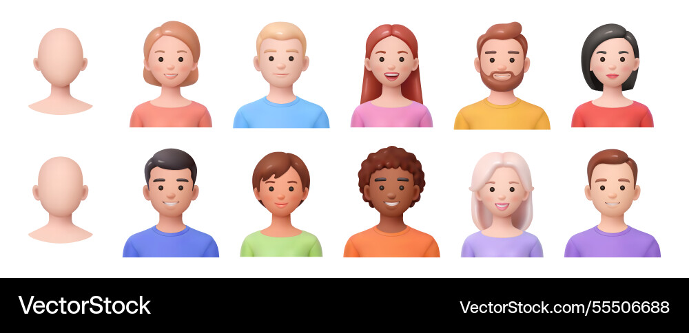 Profile picture for social media Royalty Free Vector Image