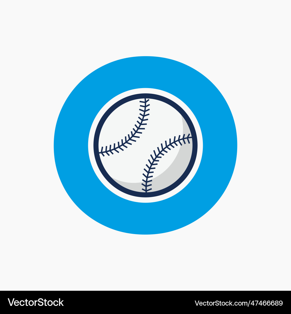 Baseball logo on letter o template Royalty Free Vector Image