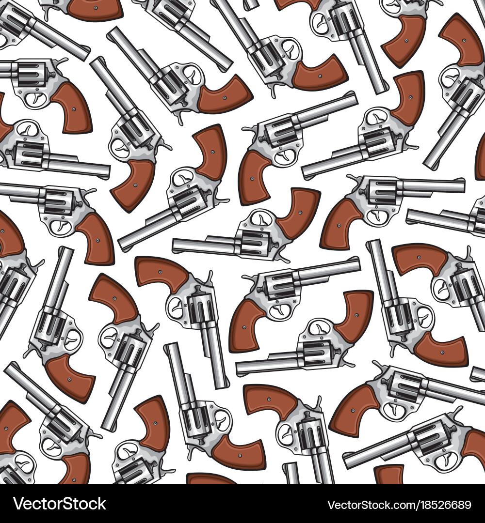 Handgun Pattern - Firearms Collection Royalty Free Vector