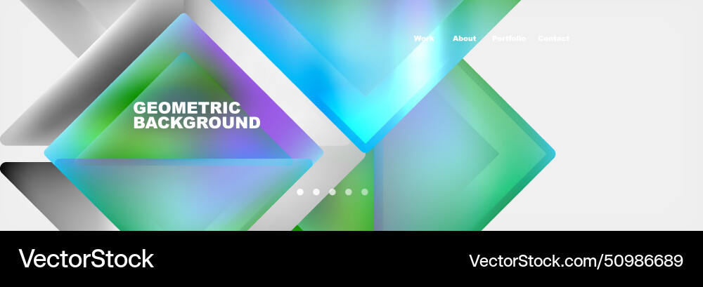 Triangle minimal web site page background design Vector Image