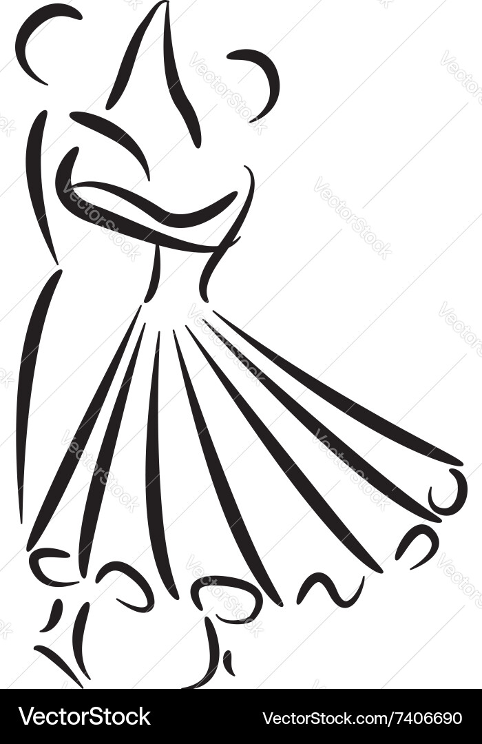 Dancing couple isolated silhouette Royalty Free Vector Image