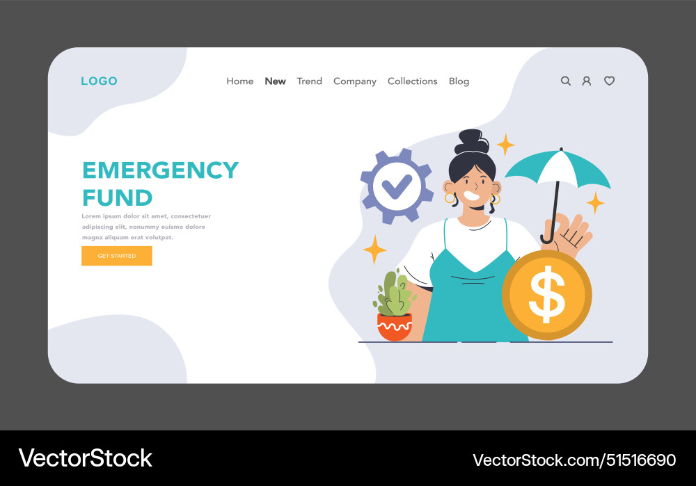 Financial security assurance concept flat Vector Image