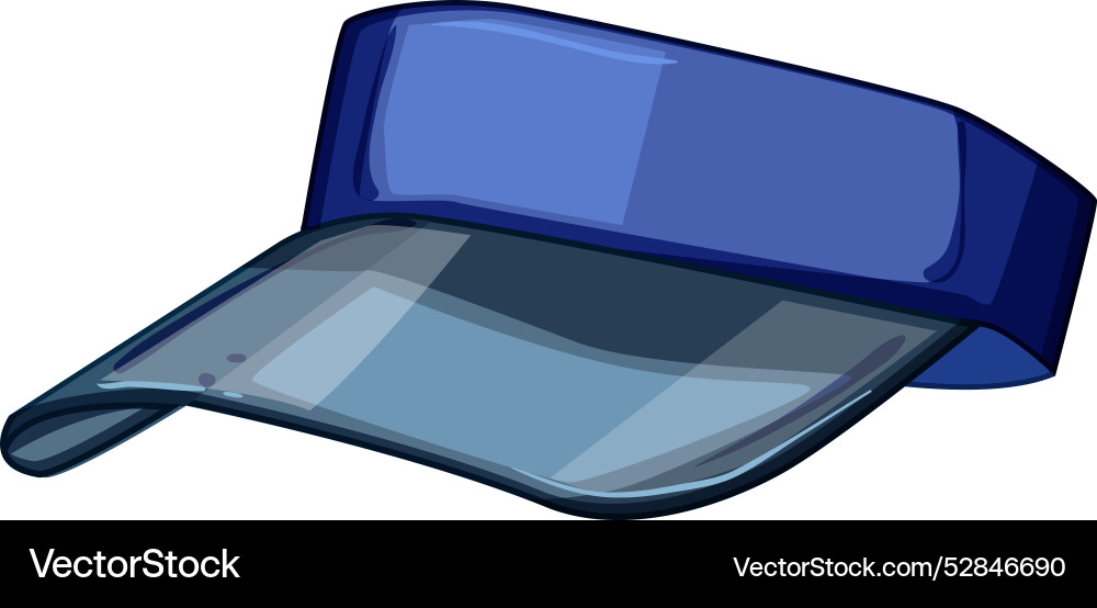 Golf visor cap cartoon Royalty Free Vector Image
