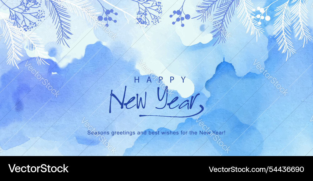 Happy new year banner Royalty Free Vector Image