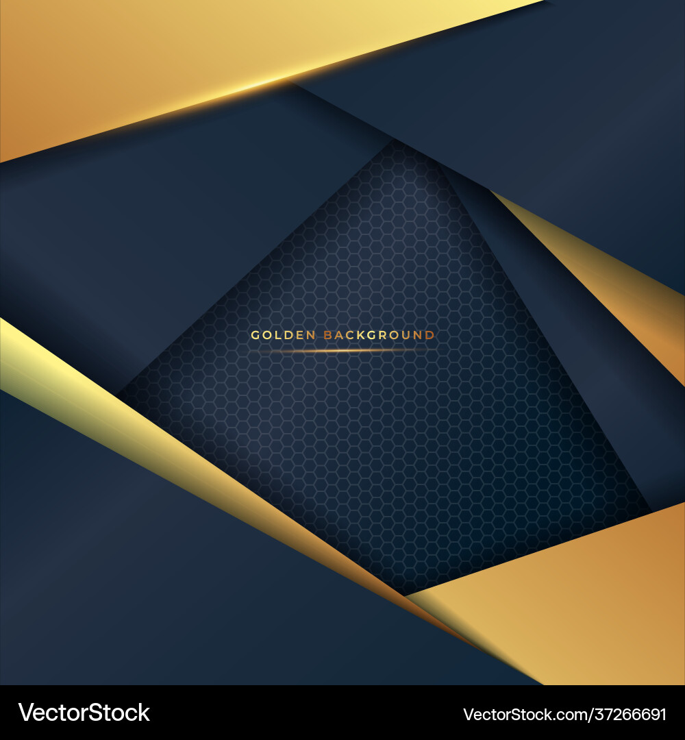Golden greeting card background Royalty Free Vector Image