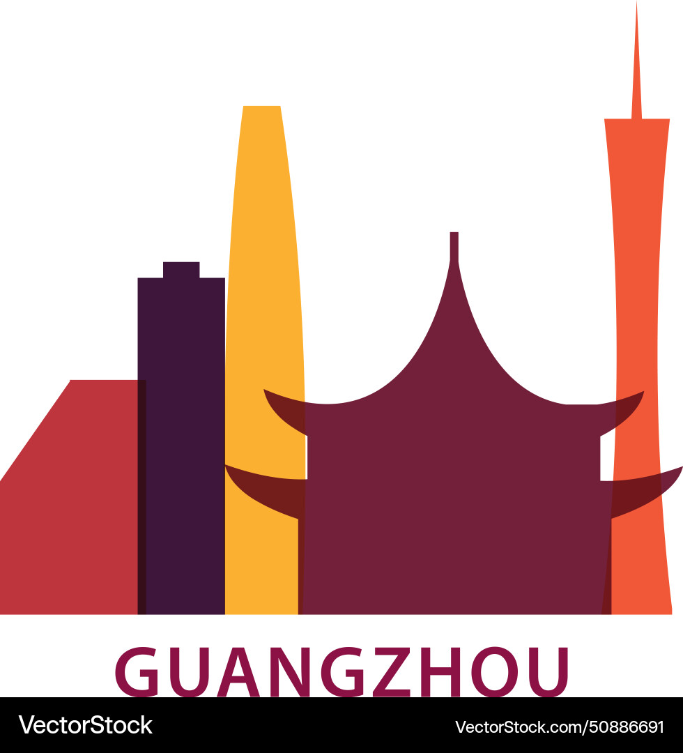 Guangzhou banner Royalty Free Vector Image - VectorStock