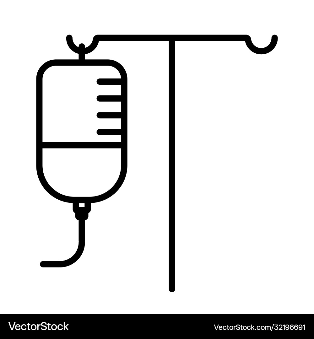 Iv stand icon medical sign Royalty Free Vector Image