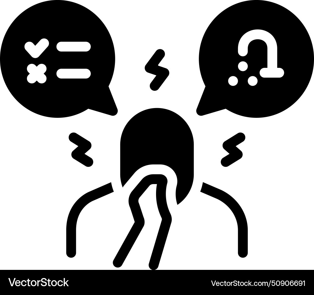 Obsessive compulsive disorder Royalty Free Vector Image Obsessive compulsive disorder Royalty Free Vector Image