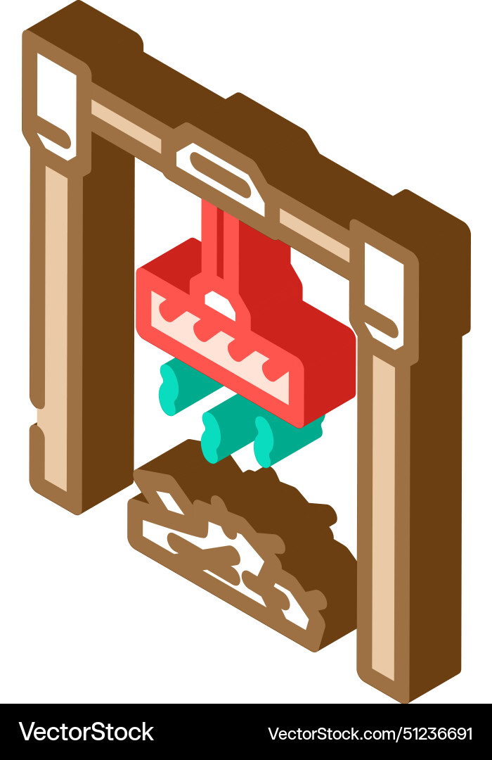 Paper recycling waste sorting isometric icon Vector Image