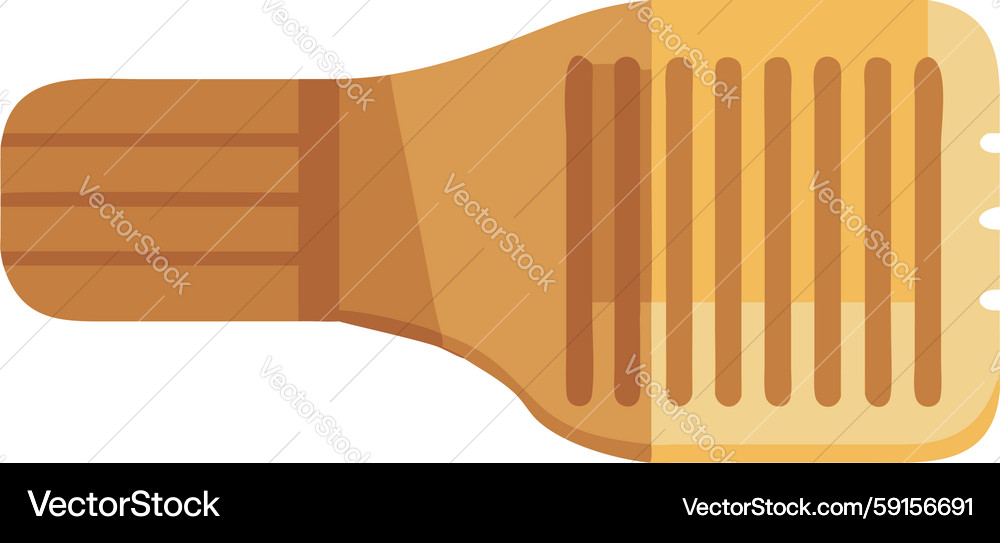 Wooden Hair Comb - Rustic Accessory – Royalty-Free Vector | VectorStock