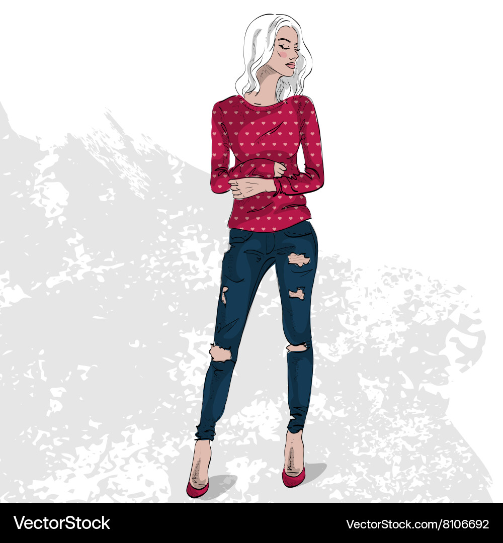 Fashion look color Royalty Free Vector Image - VectorStock