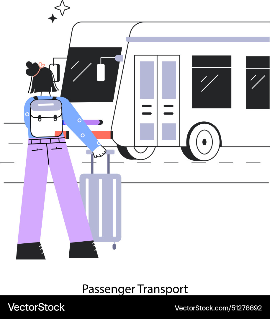 Passenger transport Royalty Free Vector Image - VectorStock