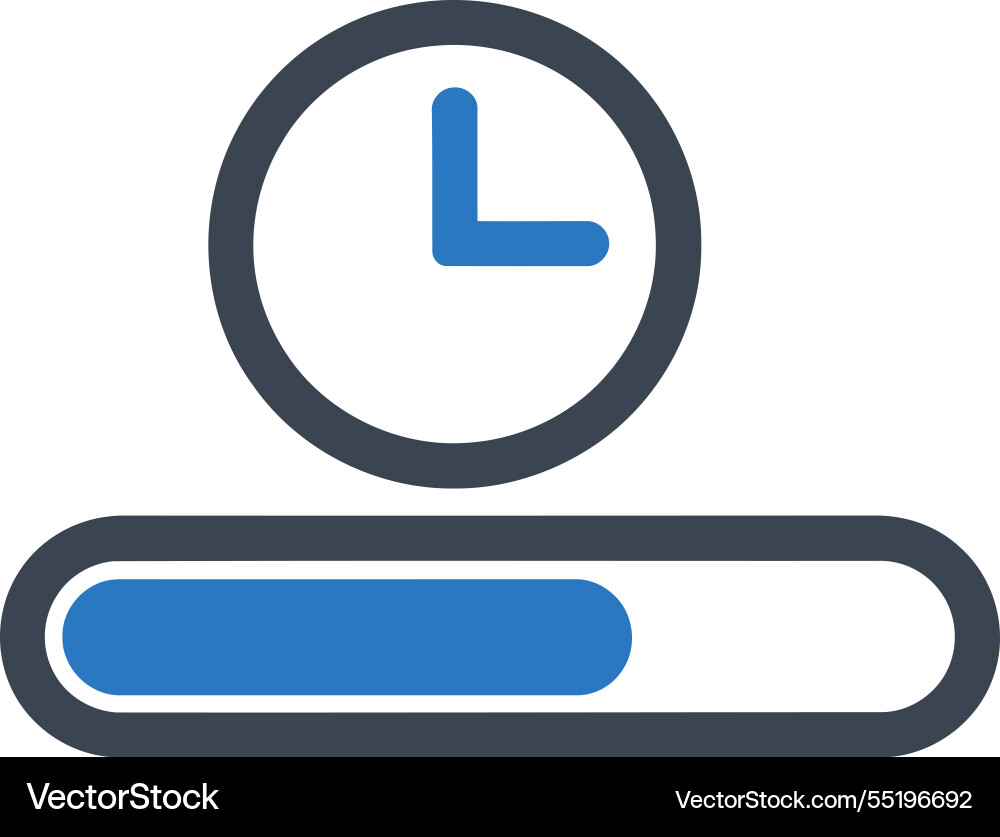 Progress bar icon Royalty Free Vector Image - VectorStock