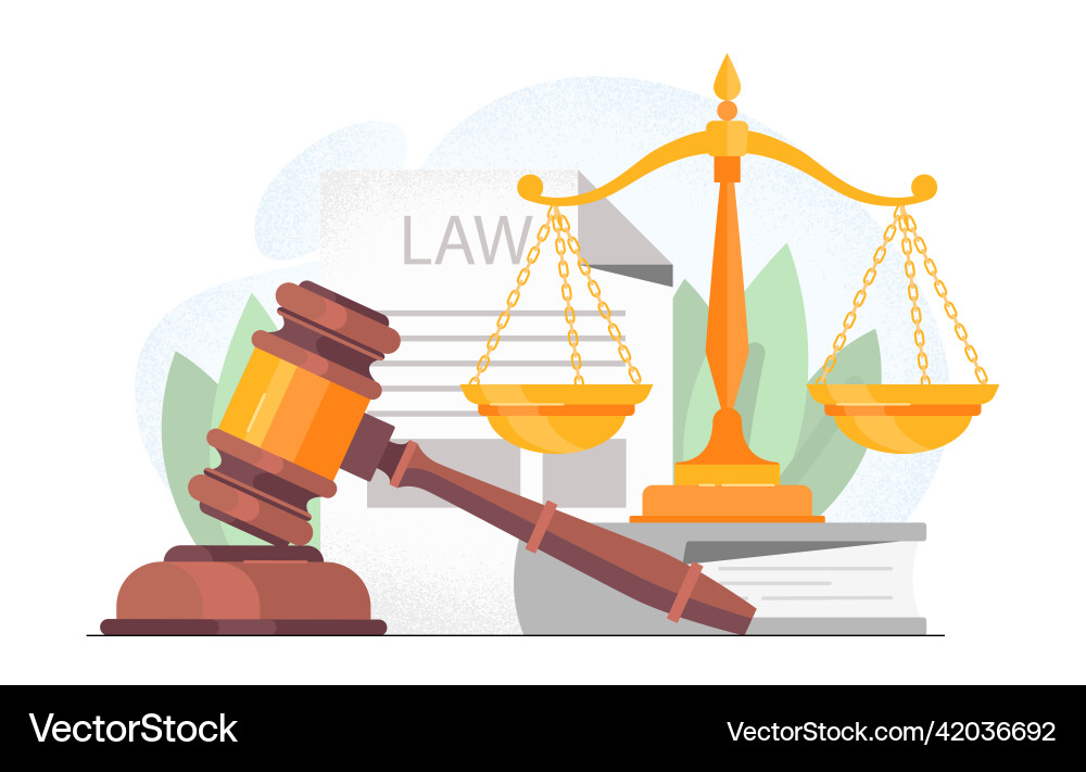 Symbol of law Royalty Free Vector Image - VectorStock