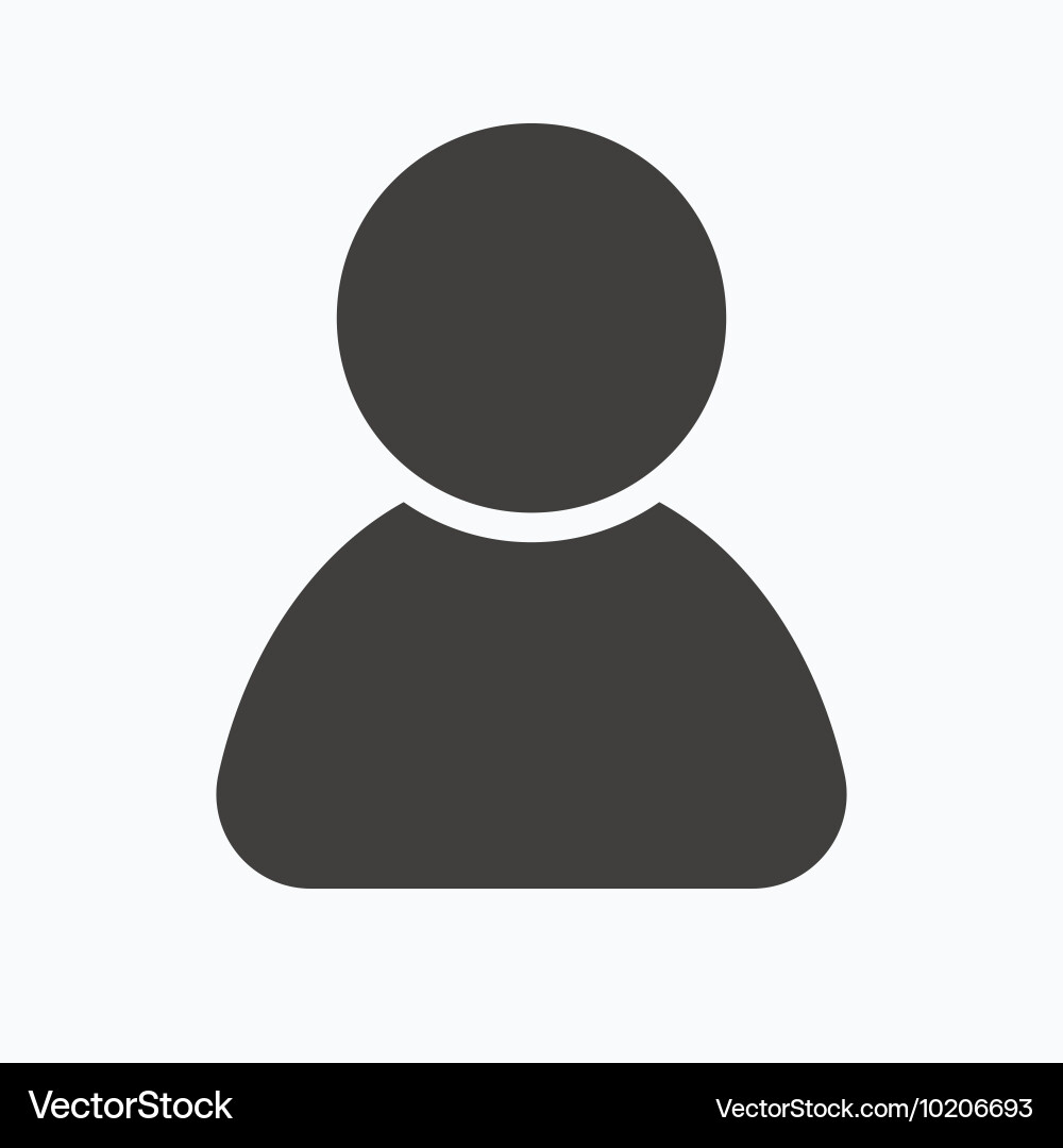 Human User Icon - Profile Symbol Royalty Free Vector Image