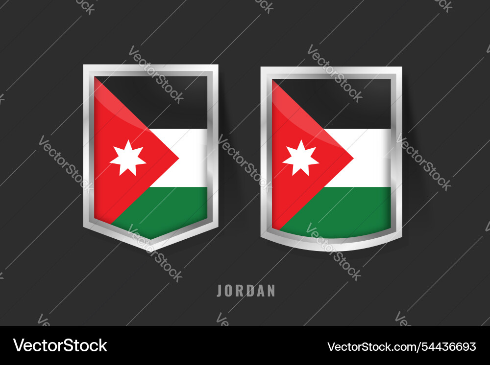 Jordan label logo badge Royalty Free Vector Image