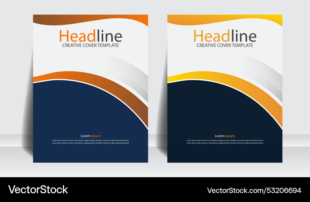 Company cover print design booklet Royalty Free Vector Image