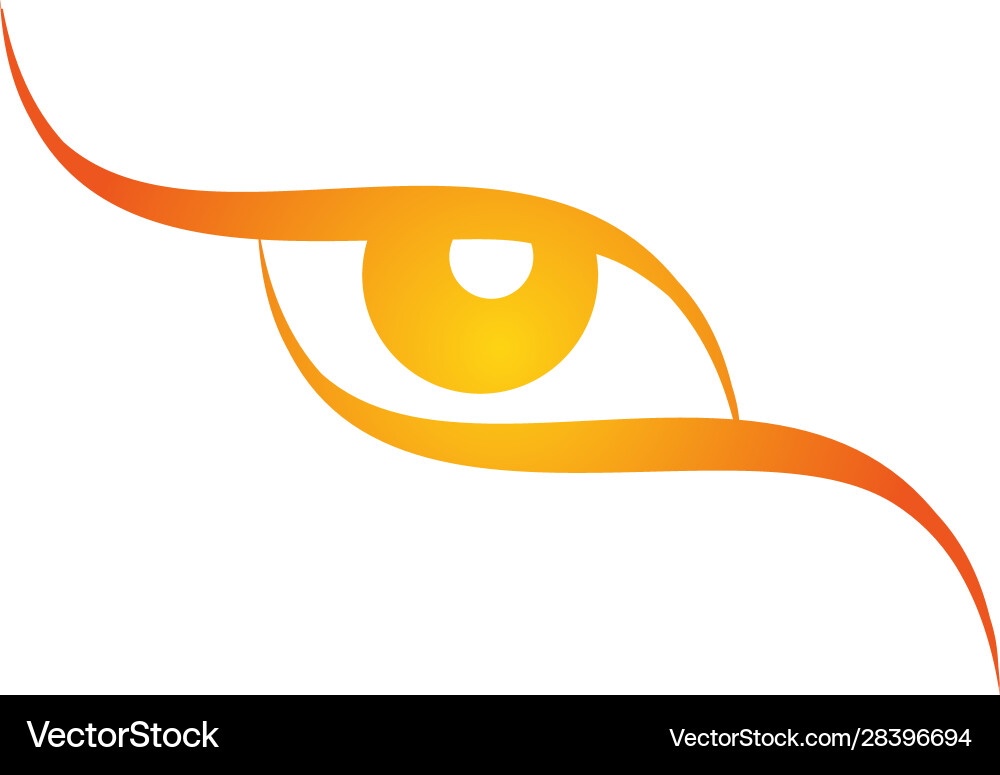Logo eye all-seeing stylized Royalty Free Vector Image