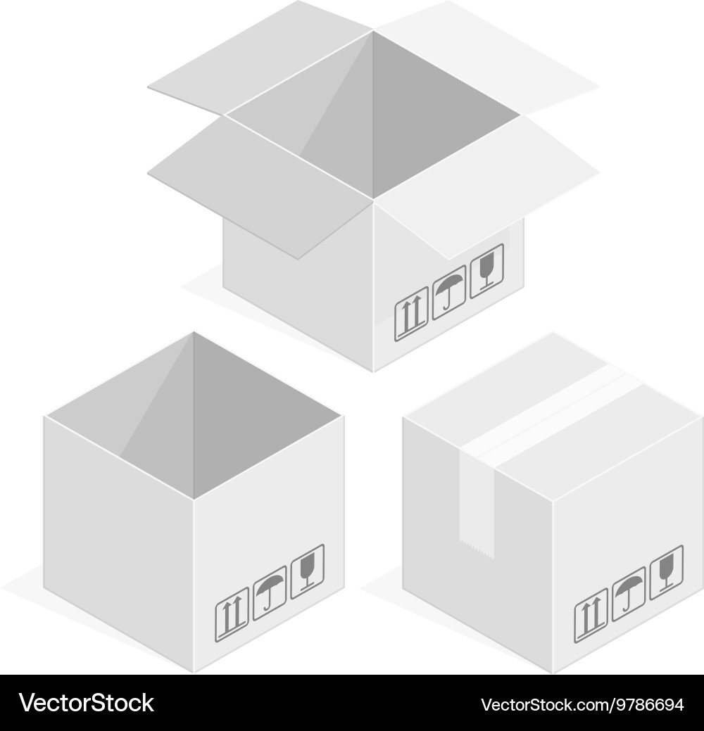 Square white box Royalty Free Vector Image - VectorStock