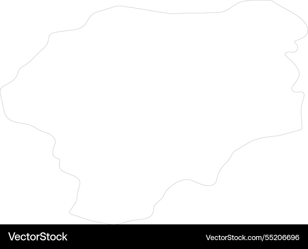 Bistrita-nasaud romania outline map Royalty Free Vector