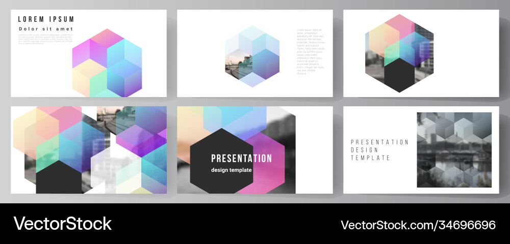 Layout presentation slides design Royalty Free Vector Image