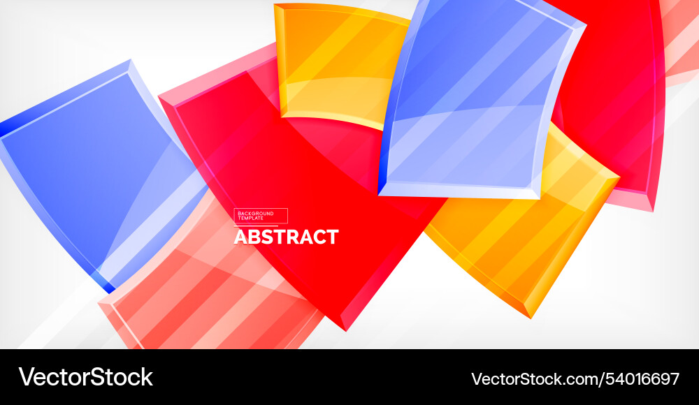 Abstract color geometric shapes Royalty Free Vector Image