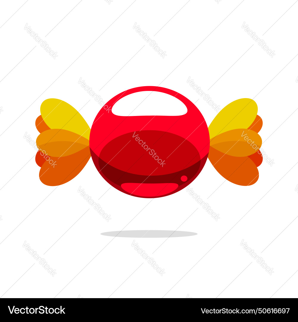 Abstract logo design for sweets candy Royalty Free Vector