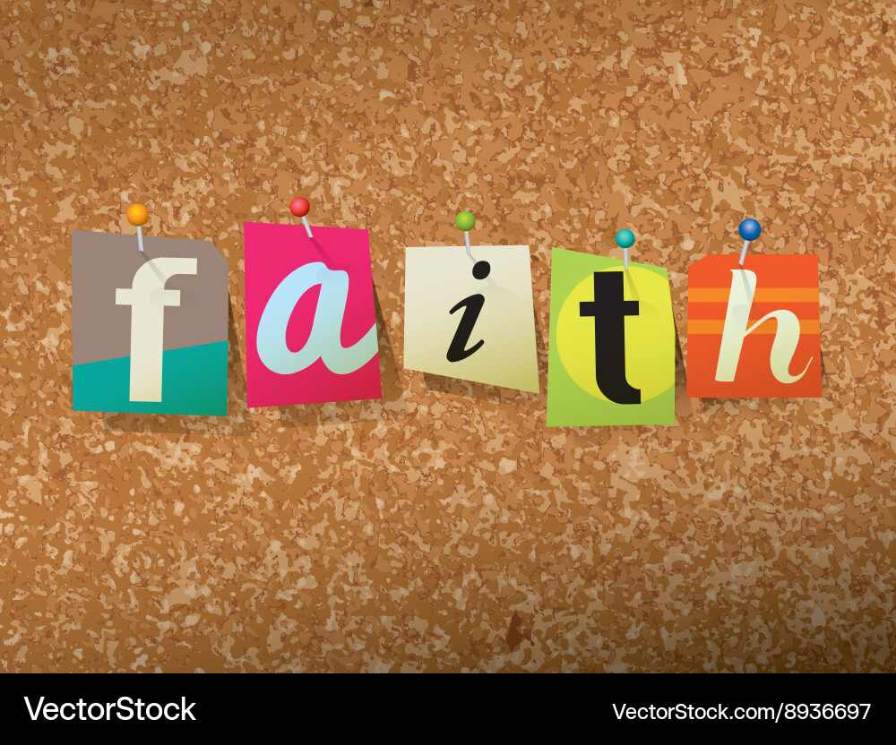 Faith concept Royalty Free Vector Image - VectorStock