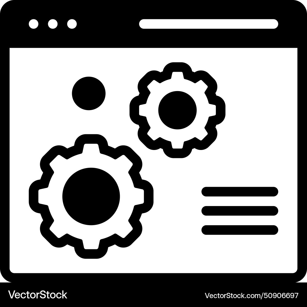 Option panel Royalty Free Vector Image - VectorStock