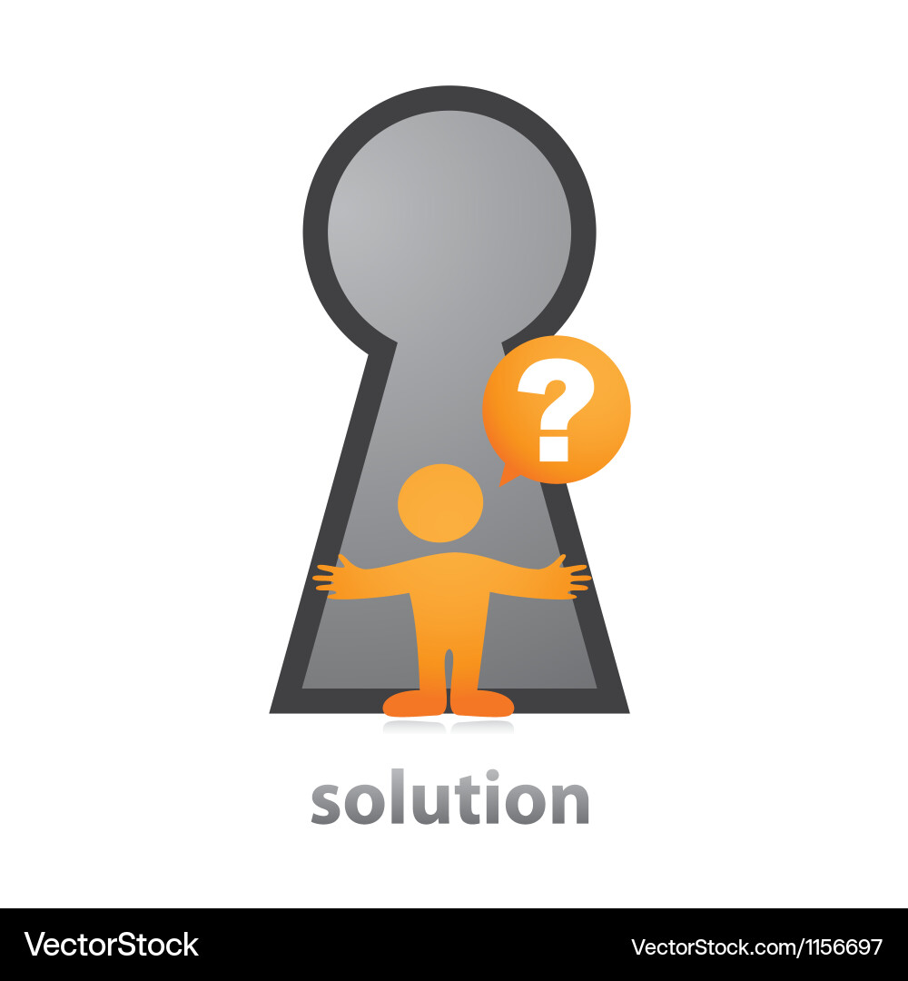 Solution Royalty Free Vector Image - VectorStock