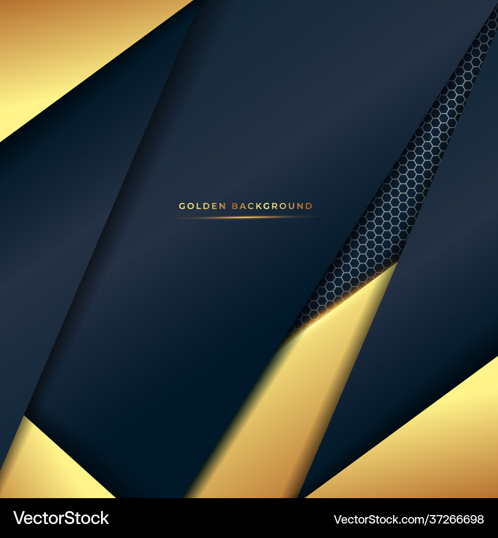 Golden greeting card background Royalty Free Vector Image