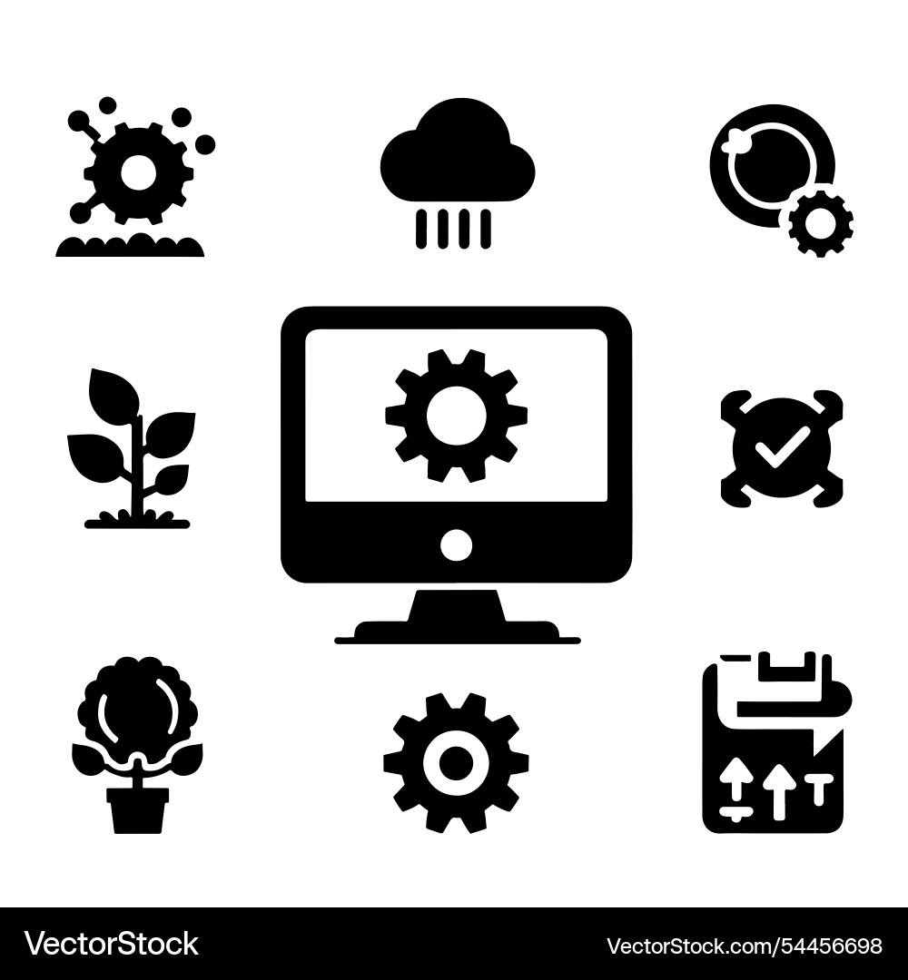 System growth optimization and maintenance Vector Image