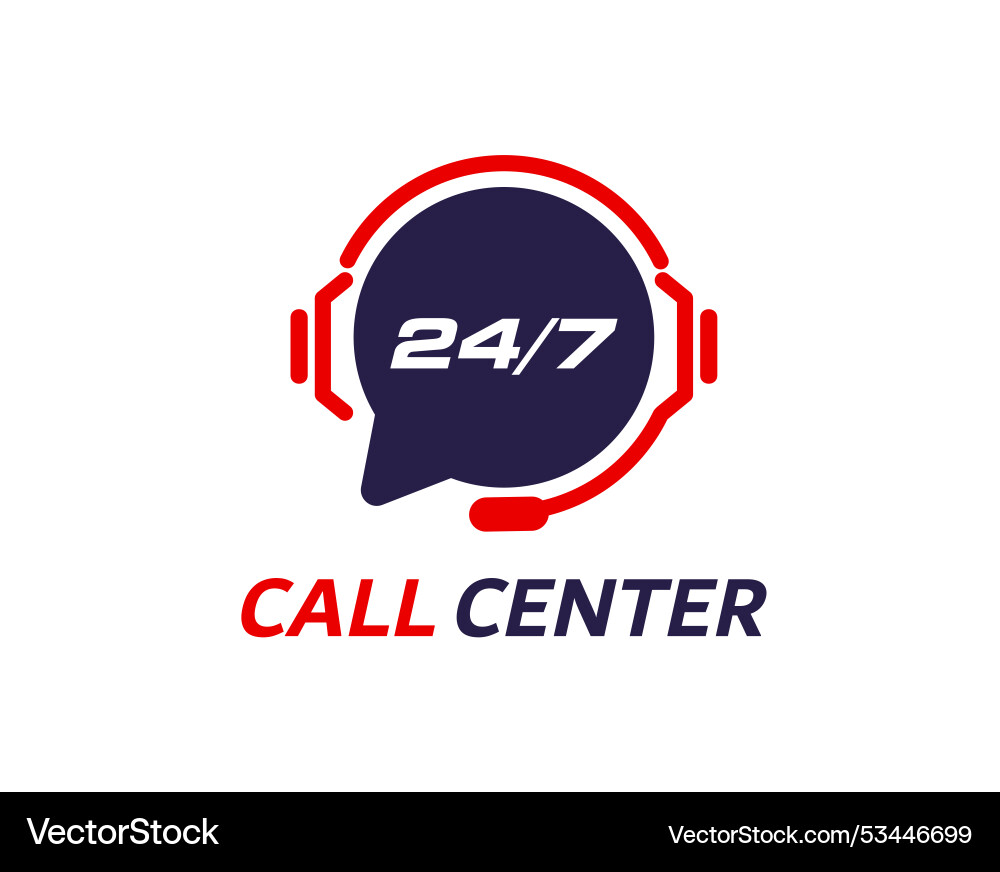 Call center customer support service symbol Vector Image
