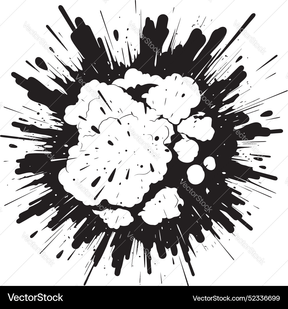 Cartoon kaboom explosive icon power pop dynamic Vector Image