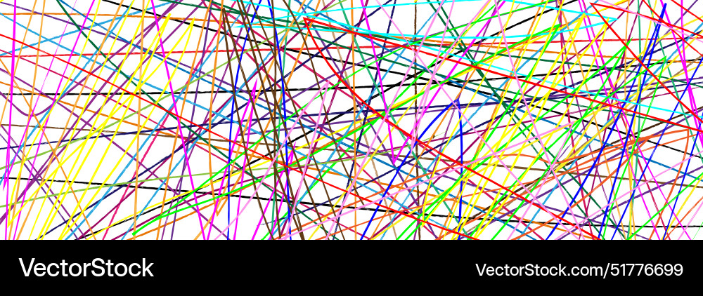 Colorful chalk lines Royalty Free Vector Image