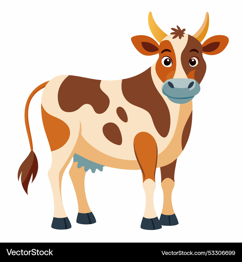 Print cow clipart Royalty Free Vector Image - VectorStock