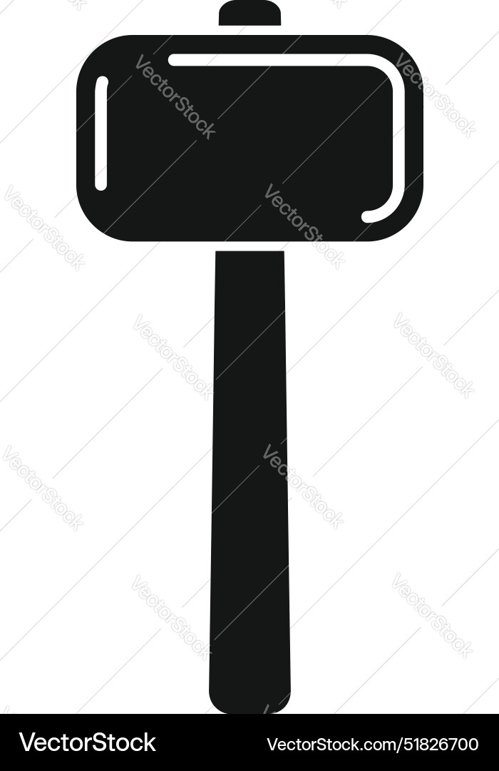 Blacksmith hammer with wooden handle forging metal